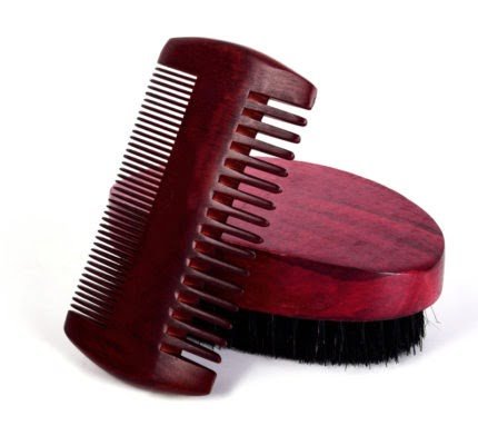 Custom Logo Beard Comb and Brush - Bulk Handmade - Awilke Branding
