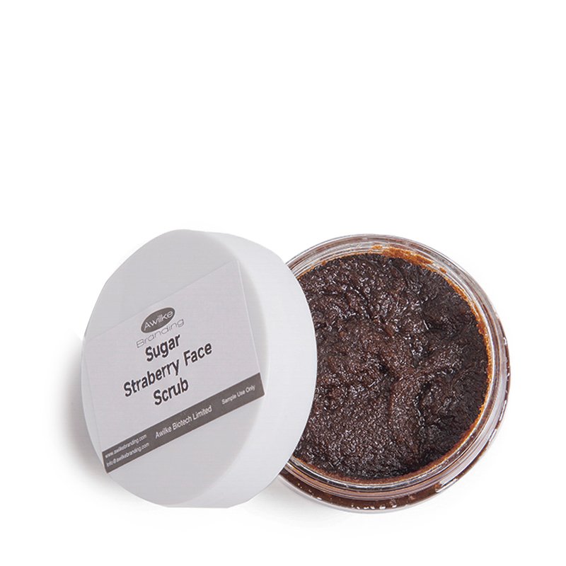 Private Label - Strawberry Sugar Facial Scrub- Awilke Branding